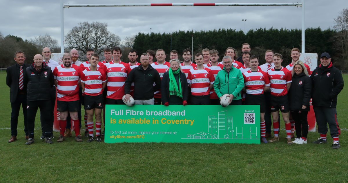 Earlsdon Rugby FC team scores sponsorship from CityFibre | CityFibre